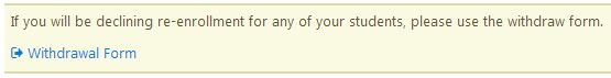 Withdrawal and Decline Forms