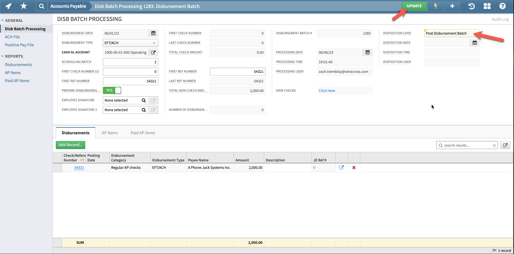 Processing AP Disbursements - AP -Axiom
