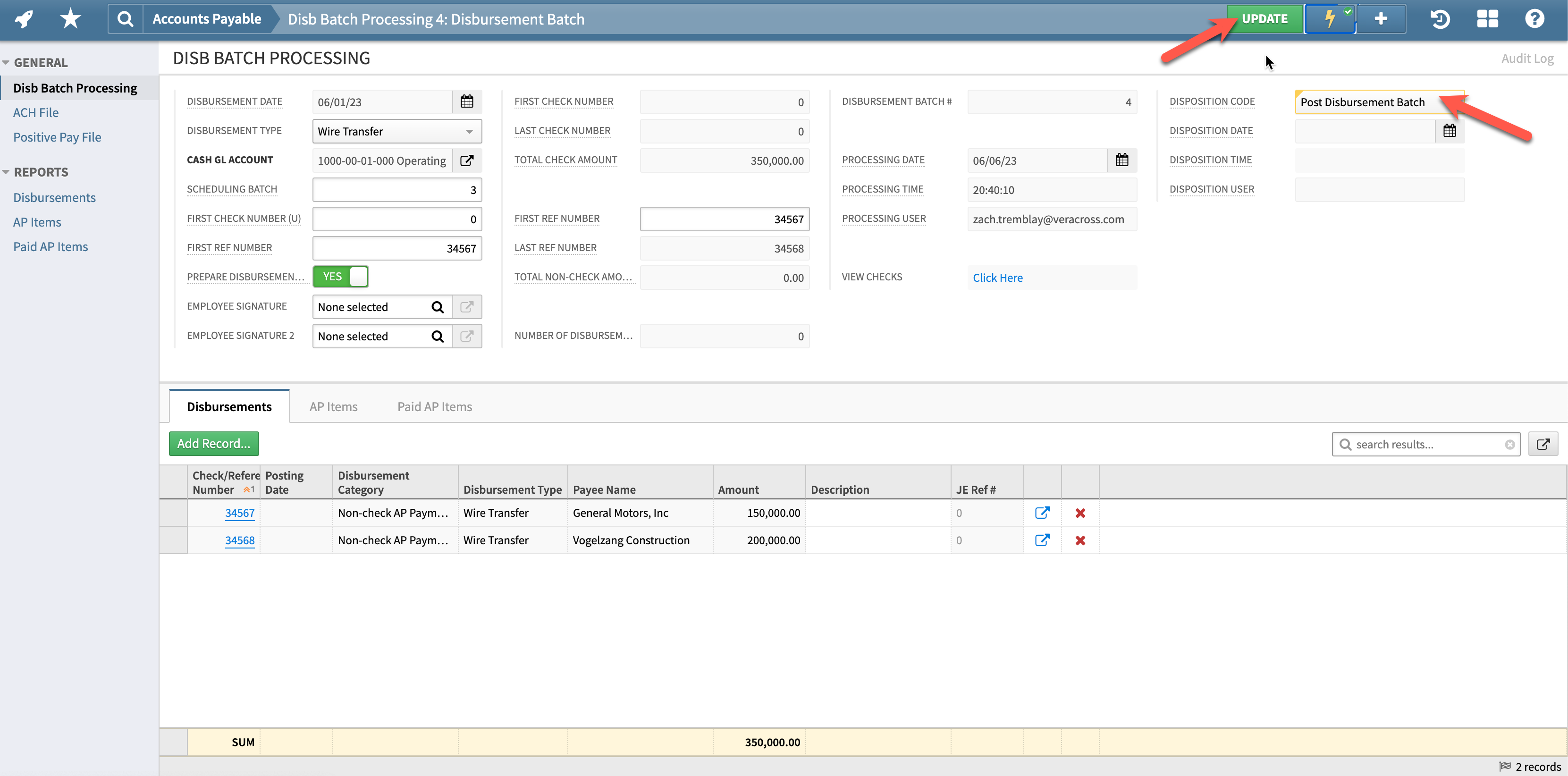 Processing AP Disbursements - AP -Axiom