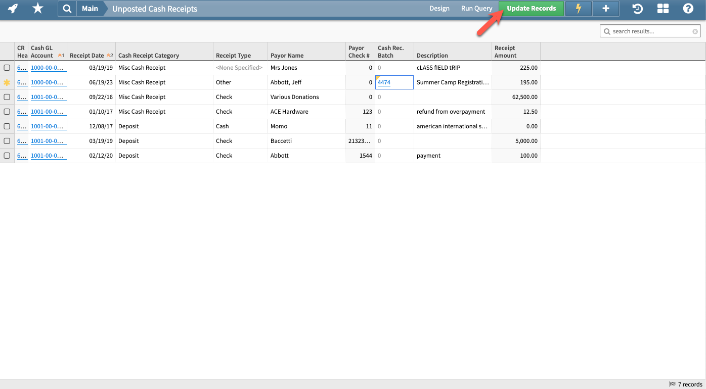 Processing a Cash Receipt Batch - Axiom