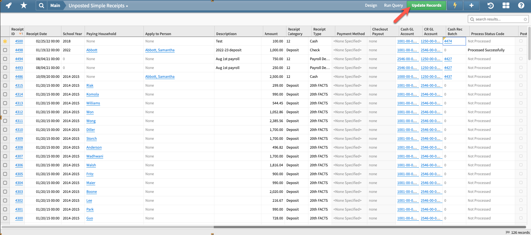 Processing a Cash Receipt Batch - Axiom