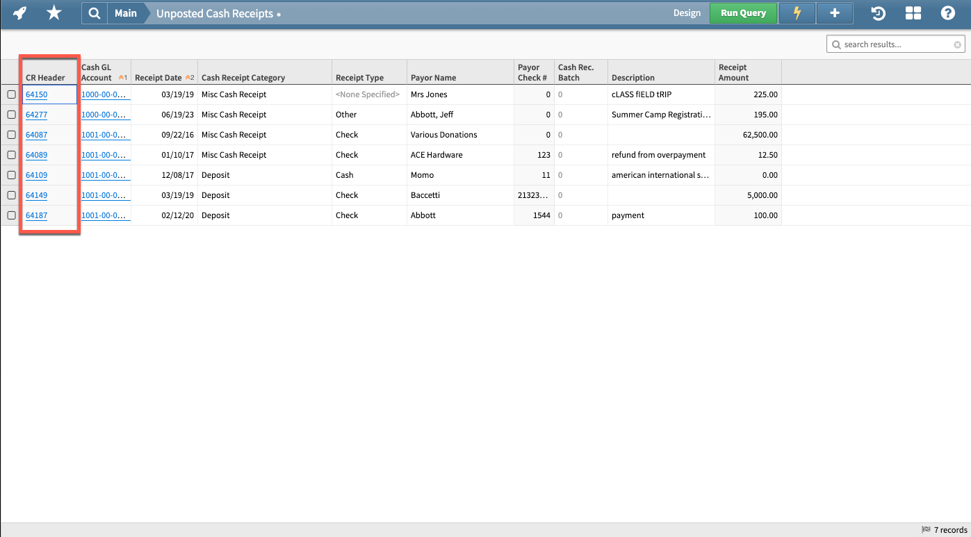 Processing a Cash Receipt Batch - Axiom