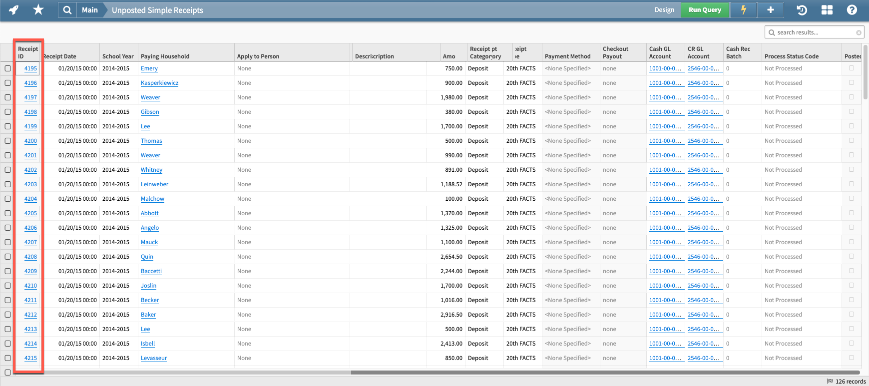 Processing a Cash Receipt Batch - Axiom
