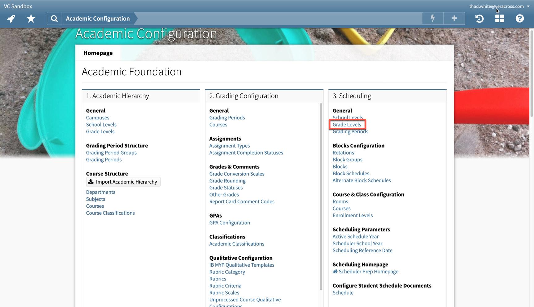 The School-Configurable Schedule Document