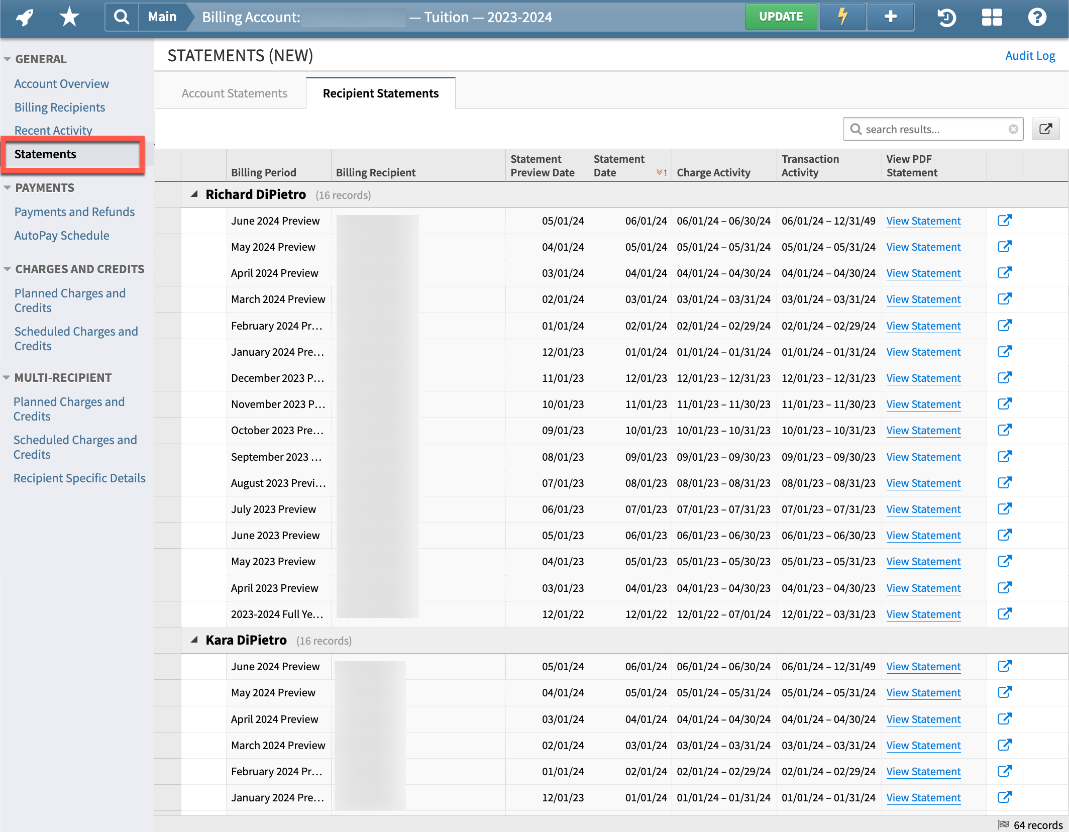 Multi-Recipient Split Billing with Student Billing - Axiom
