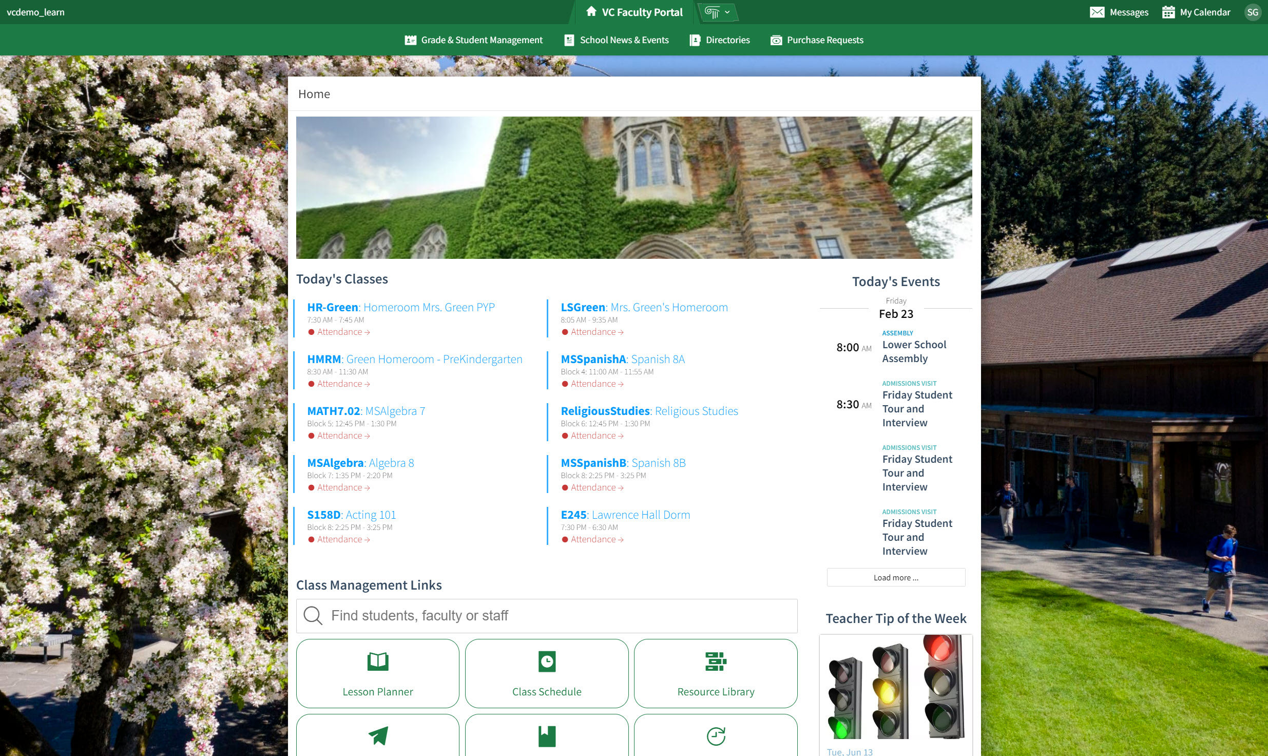 Faculty Portal Configuration