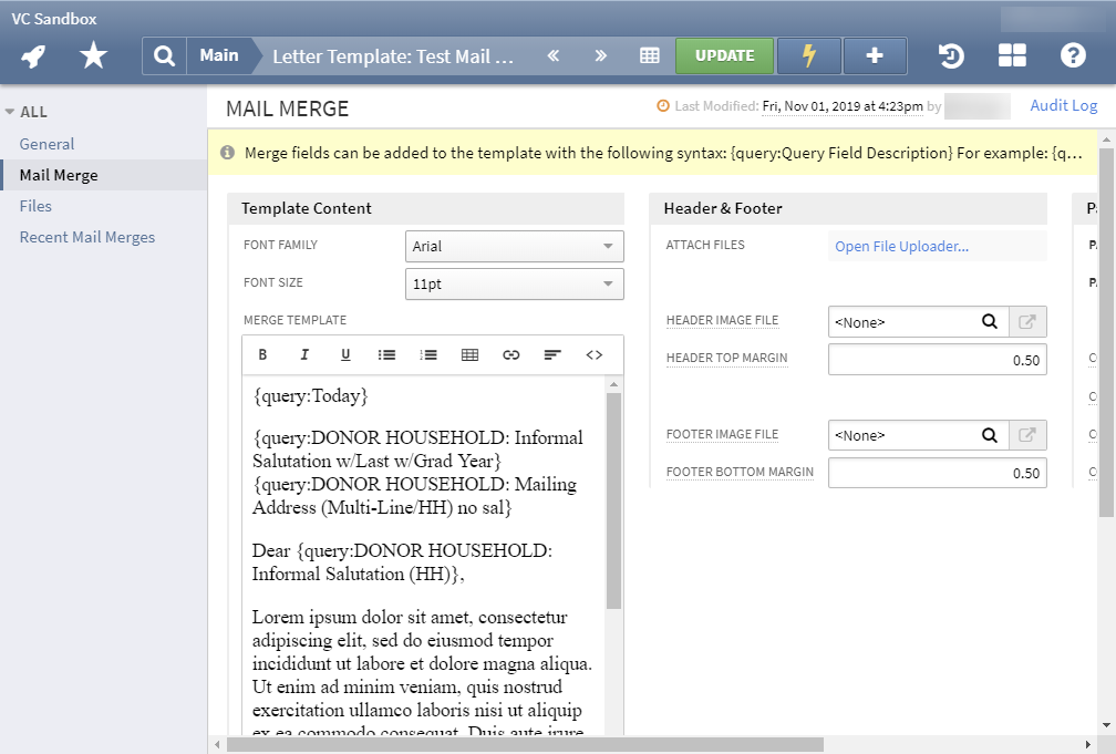 Configuring Mail Merge For Any Record Type