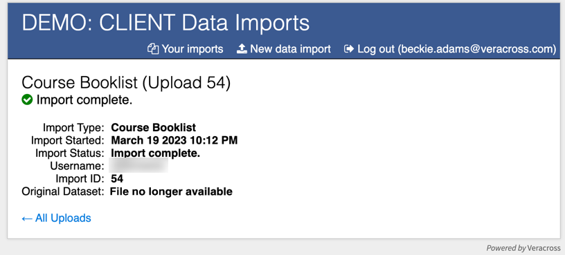 Using the Data Importer