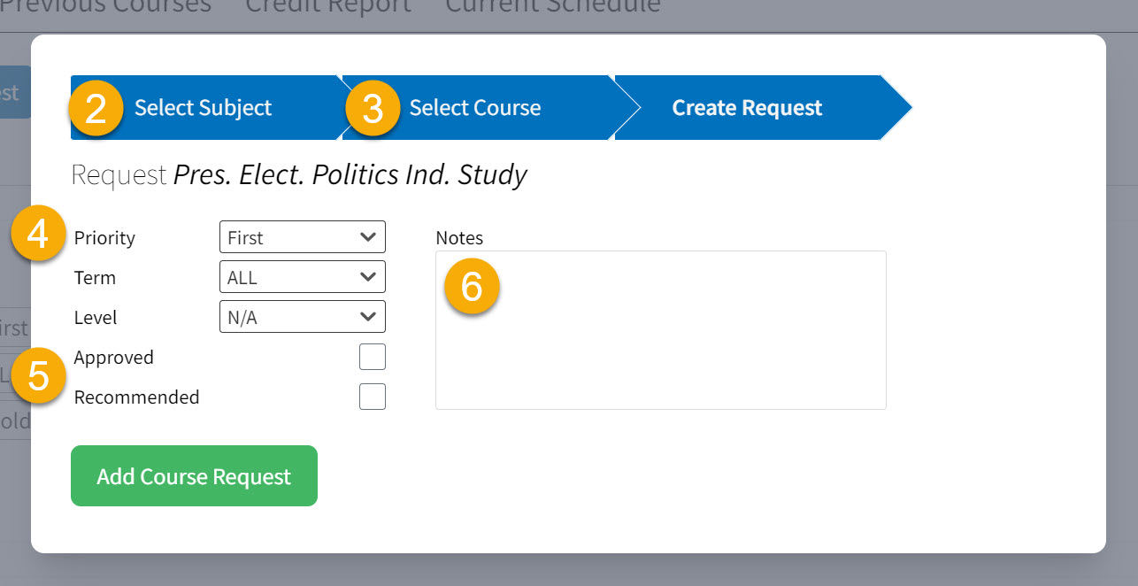 Course Requests v2 Configuration