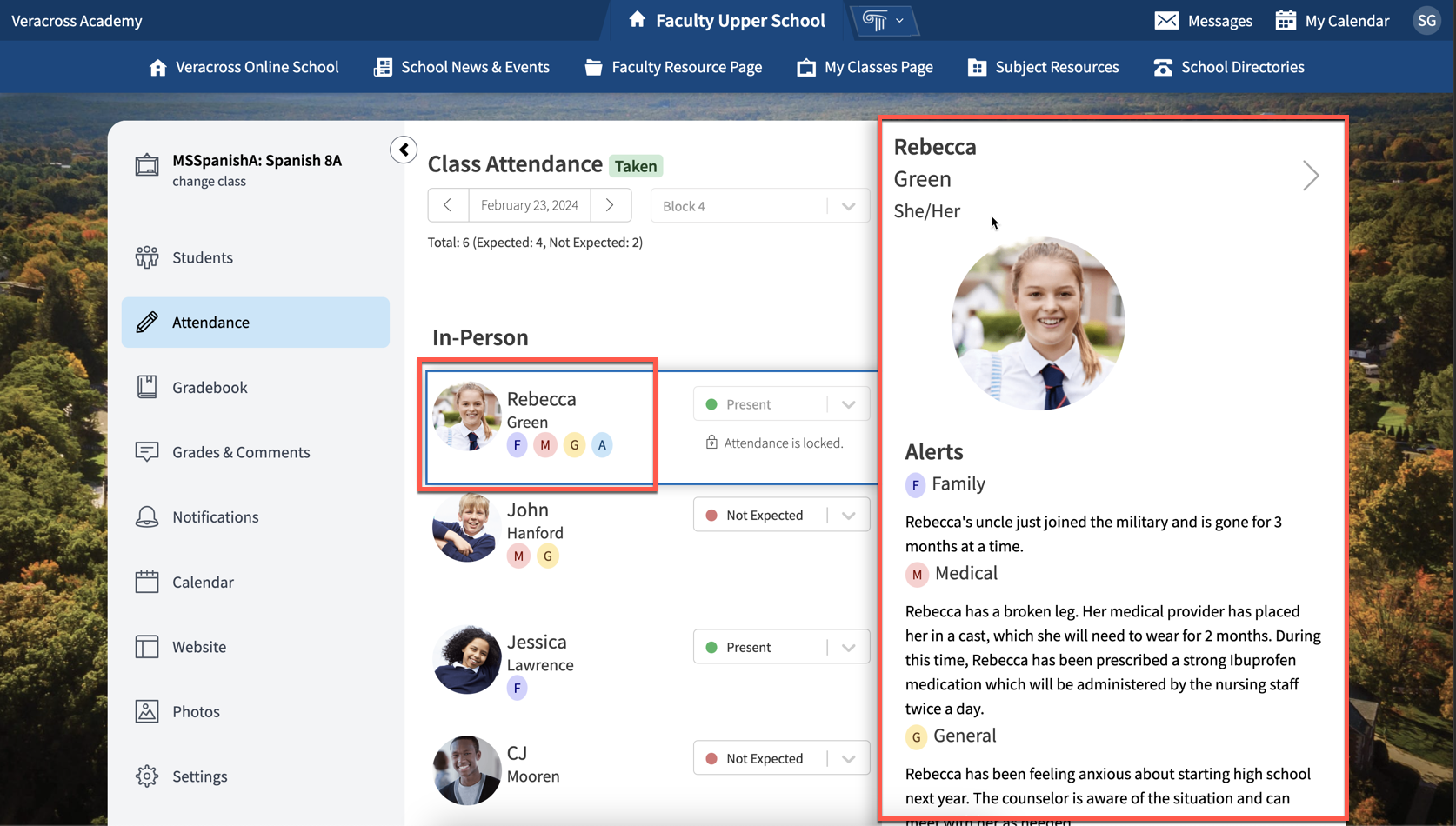 Feature Overview: The Attendance Interface