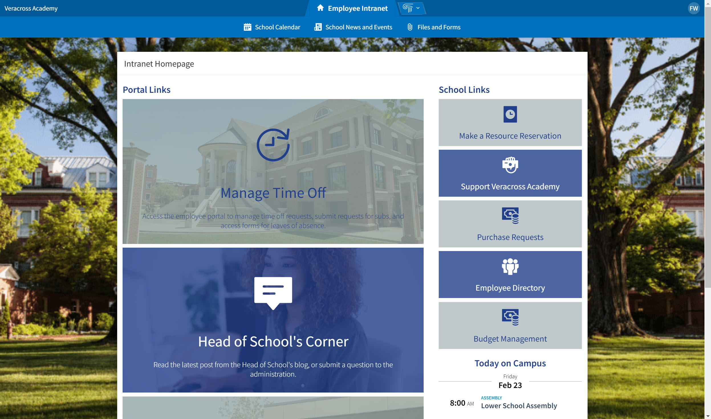 Employee Portal Configuration