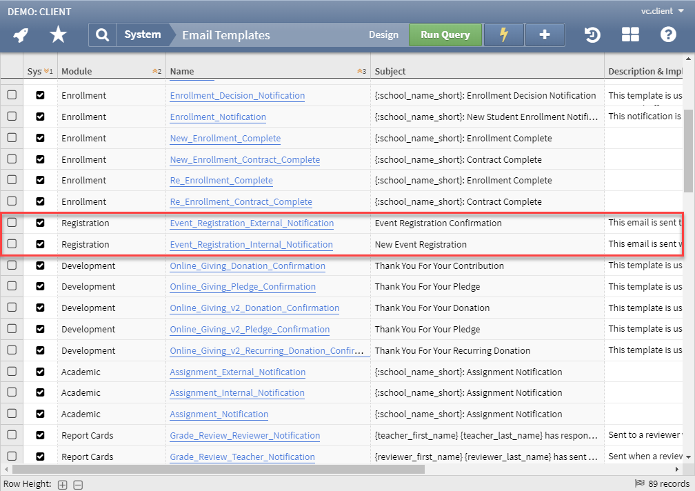 Email Templates for Online Event Registration