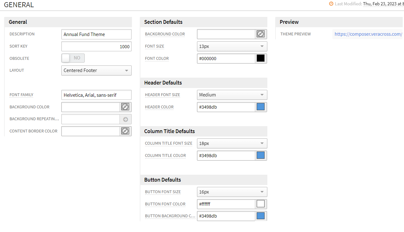 Composer Templates and Themes