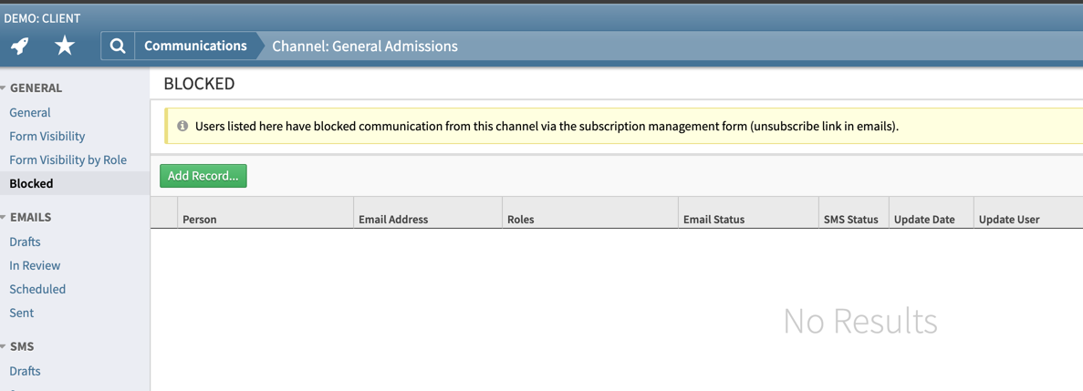 Communication Channel Management in Composer