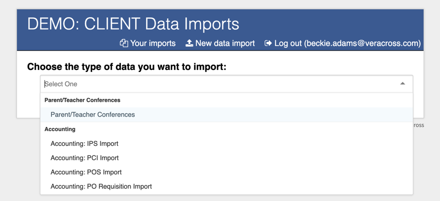 Using the Data Importer