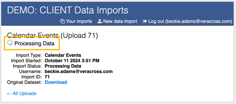 Using the Data Importer