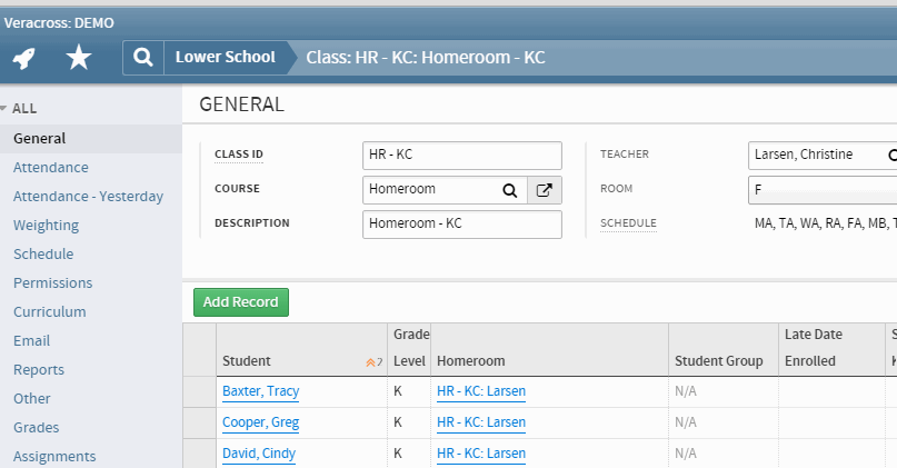 Batch Enrolling Students in Classes