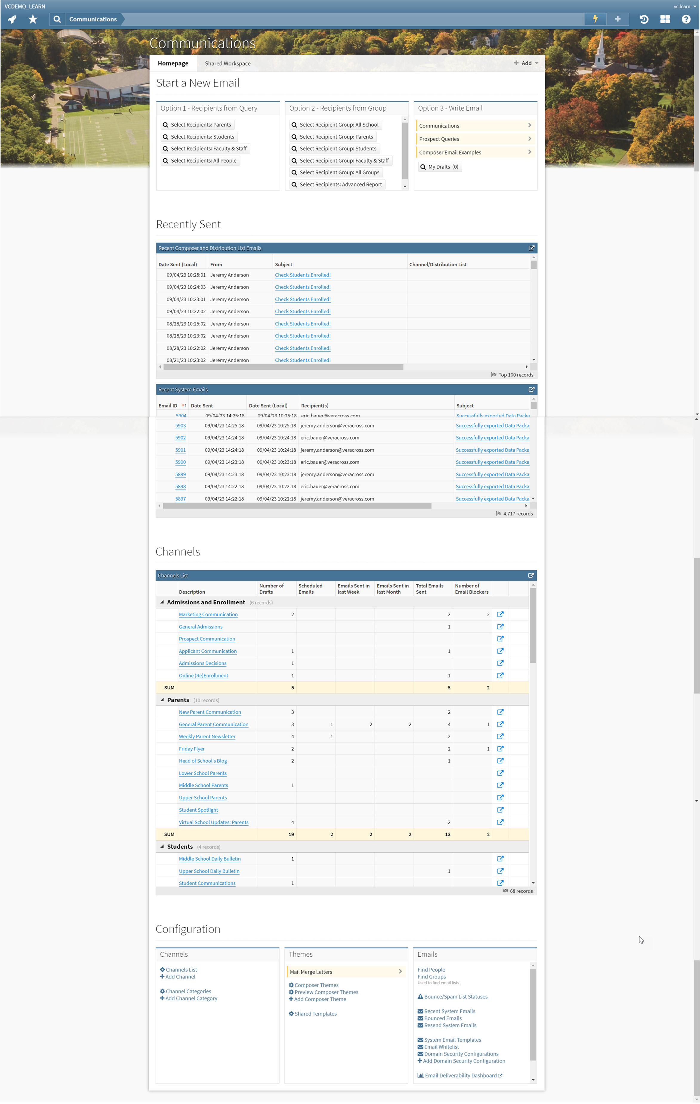Communications Homepage