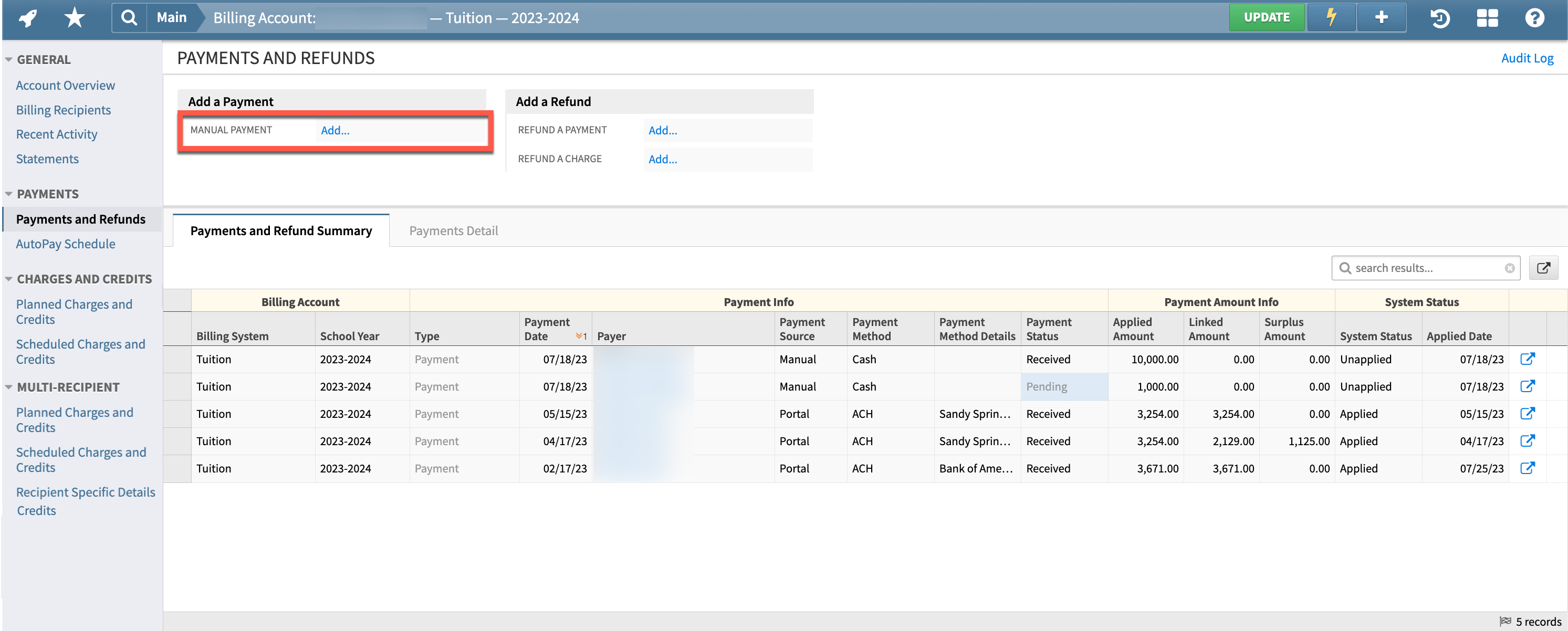 Multi-Recipient Split Billing with Student Billing - Axiom
