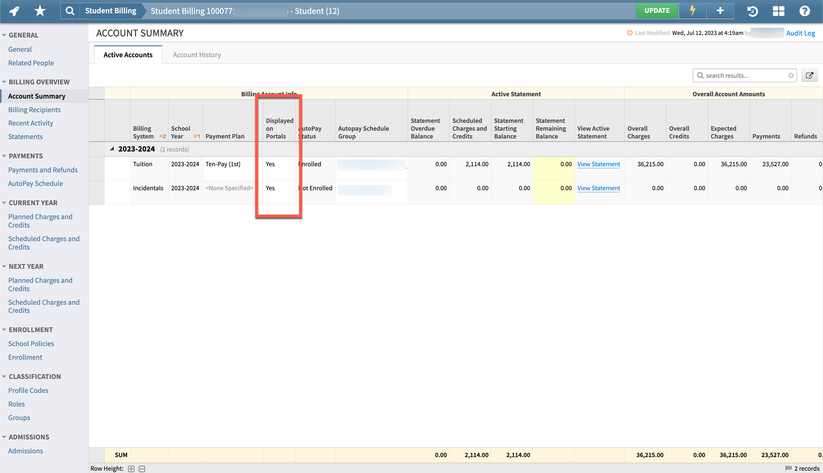 Multi-Recipient Split Billing with Student Billing - Axiom