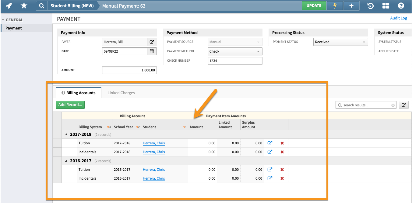 How to add a Manual Payment to a Statement