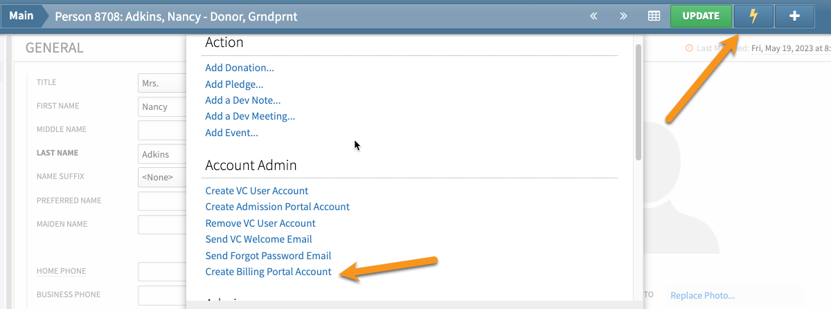Billing Portal Configuration with Student Billing - Axiom