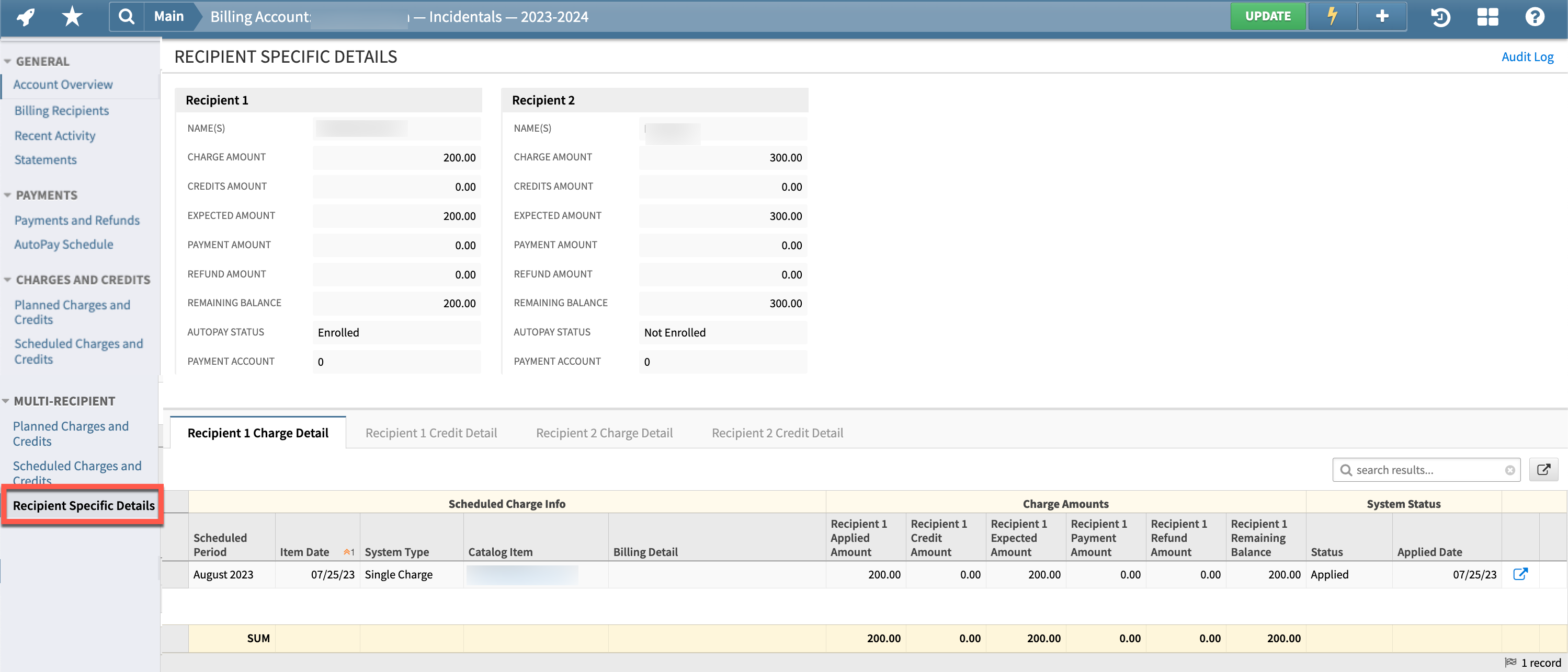 Multi-Recipient Split Billing with Student Billing - Axiom