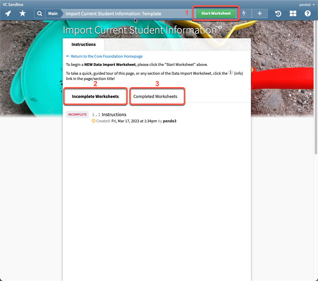 Data Import Worksheets: Overview
