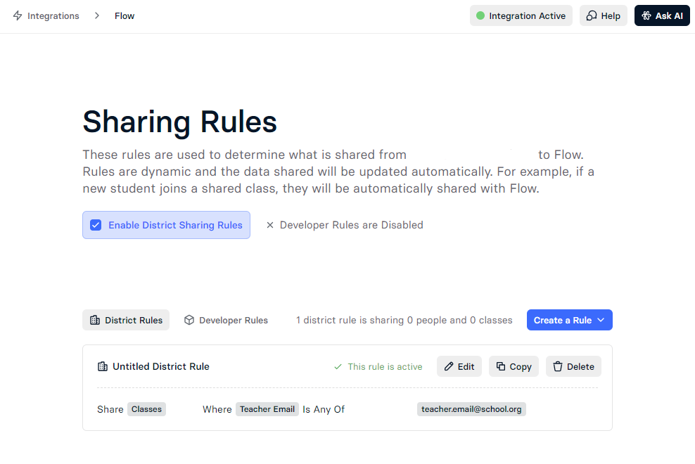 Edlink Dashboard (for Google Classroom)