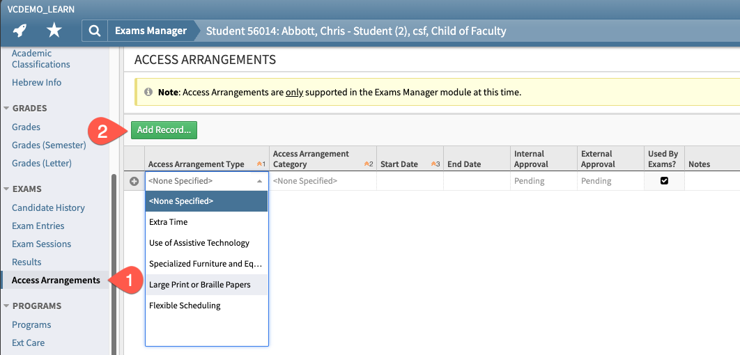 Access Arrangements Overview